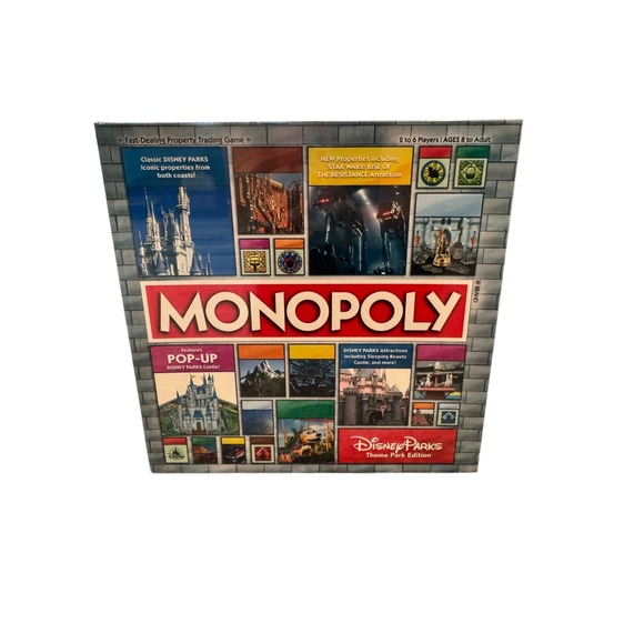 Monopoly | Games | Disney Parks Theme Park Edition Monopoly Board Game ...